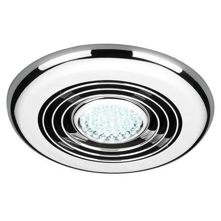 Cyclone Inline Chrome Wet Room Fan - Better Bathrooms