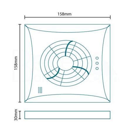 Hush White Wall Mounted Fan-Timer Only - Better Bathrooms