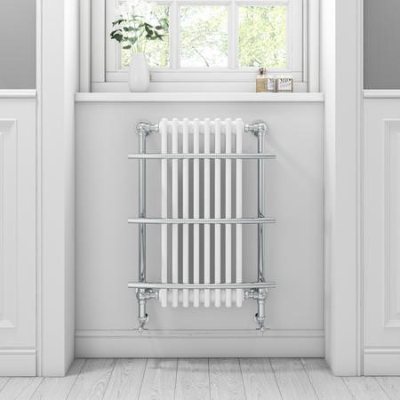 Huntington Wall Hung Traditional Bathroom Towel Radiator - 1000 x 630mm ...