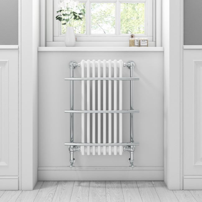 Huntington Wall Hung Traditional Bathroom Towel Radiator - 1000 x 630mm ...