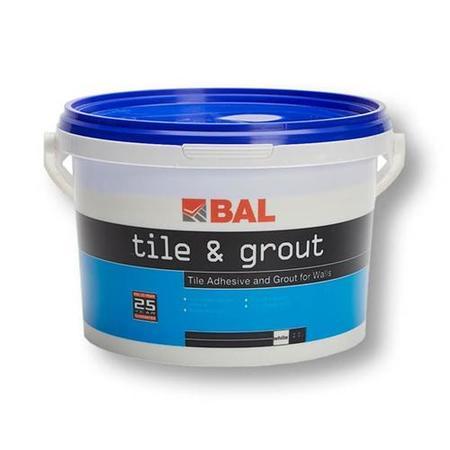BAL Tile Adhesive & Grout 2.5L White Wall Ready Mix - Better Bathrooms