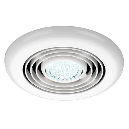 Cyclone Inline White Illuminated Wet Room Fan - Better Bathrooms