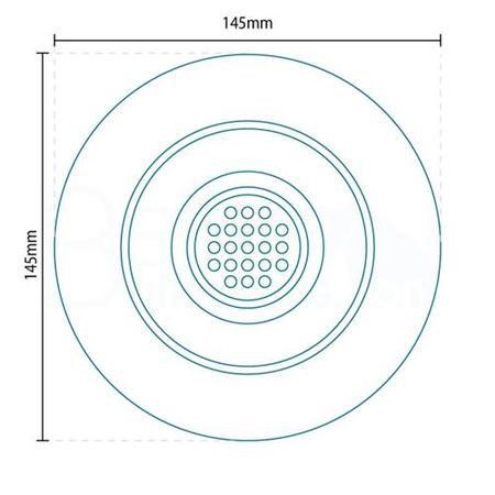 Cyclone Inline White Illuminated Wet Room Fan - Better Bathrooms