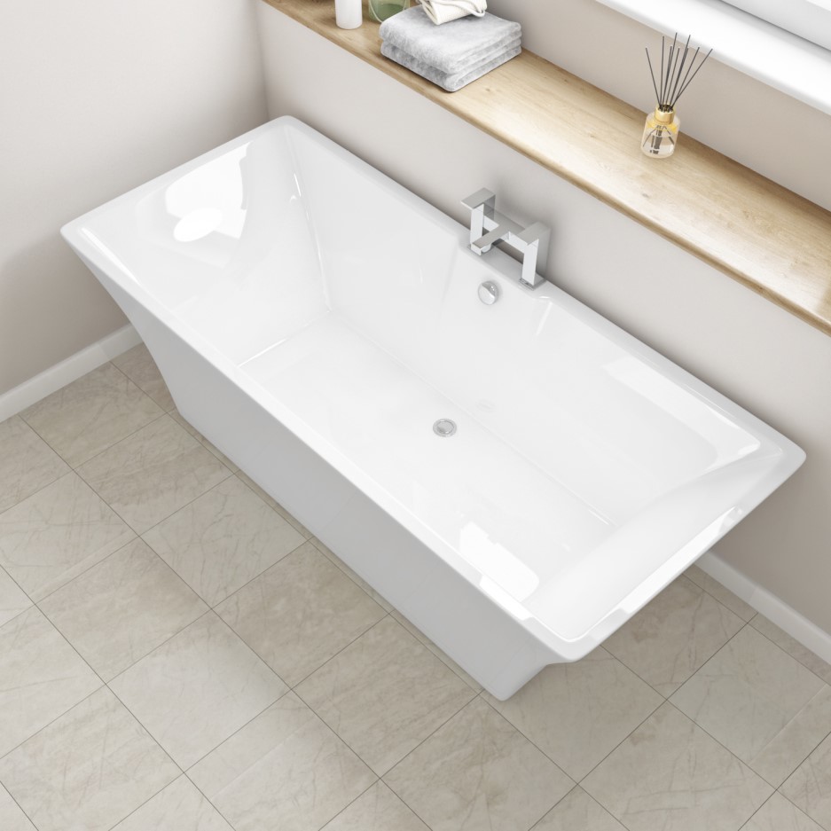 Seattle Luxury Freestanding Double Ended Bath - L1690 x W740mm - Better ...