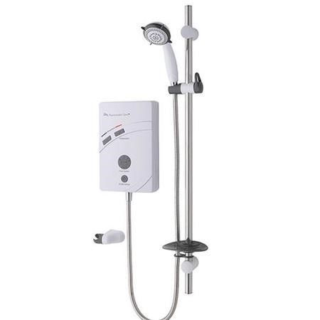 MX Inspiration QI Care Thermostatic White 9.5kW Electric Shower ...