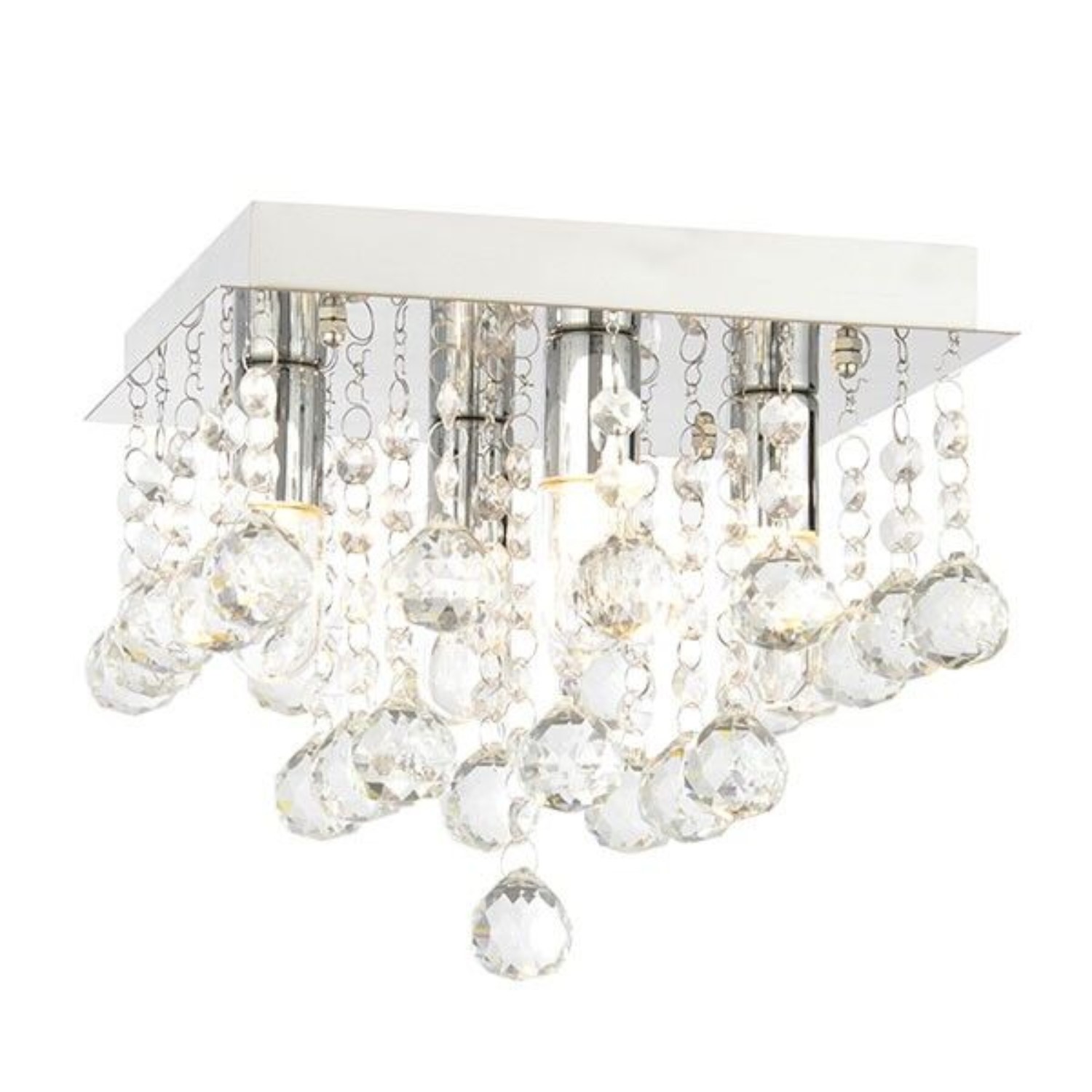 Dillian Small Square Flush Ceiling Light - Better Bathrooms