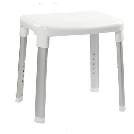 White Adjustable Height Shower Stool - Croydex - Better Bathrooms