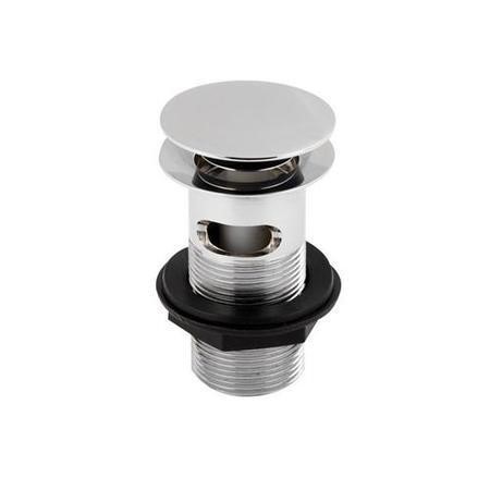 Round Extended Slotted Push Button Basin Waste - Better Bathrooms