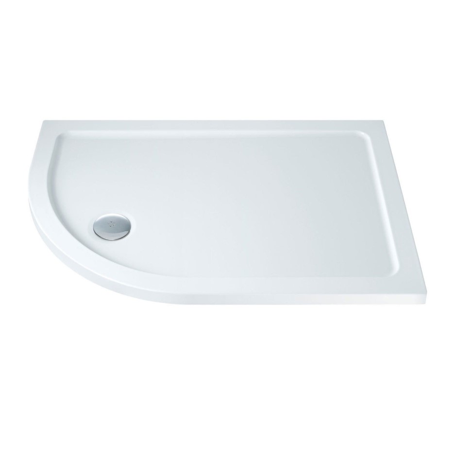 Slim Line 1200 x 800 Left Hand Quadrant Shower Tray - Better Bathrooms