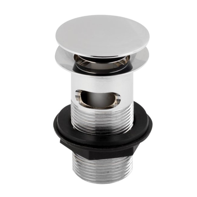 GRADE A1 - Round slotted push button waste - Better Bathrooms