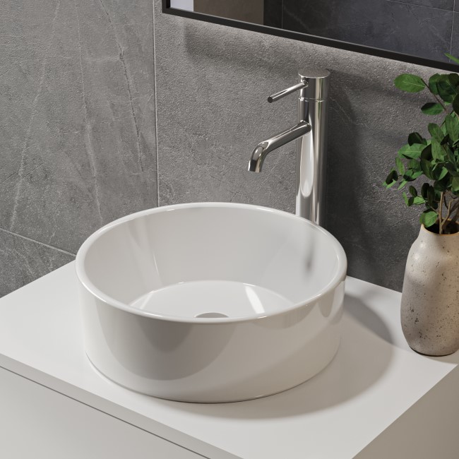 Round Small Countertop Basin 388mm - Alaska - Better Bathrooms