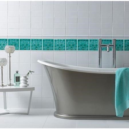 V&A White Plain Field Wall Tile - Better Bathrooms