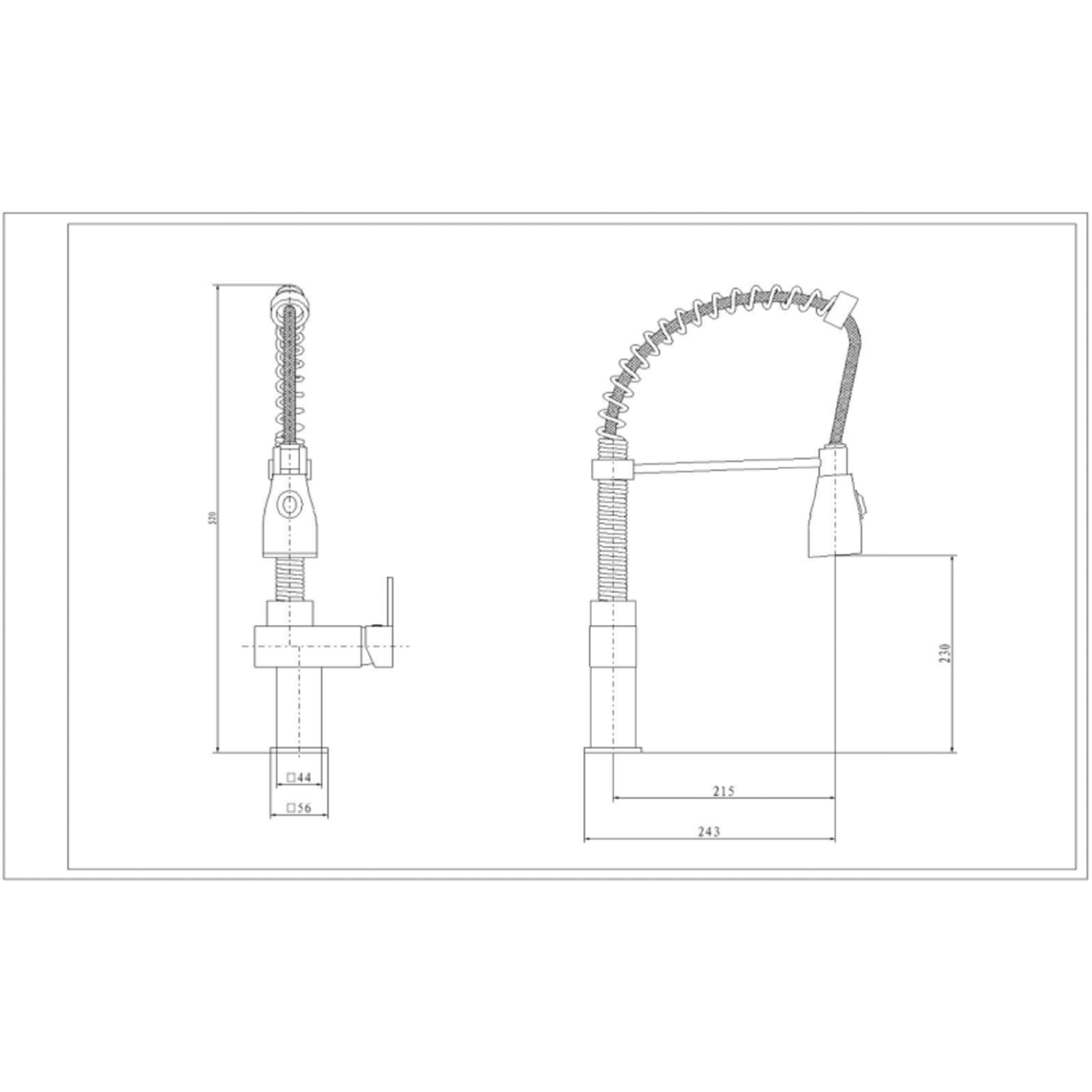 Livorno Pull Out Kitchen Mixer Tap - Better Bathrooms