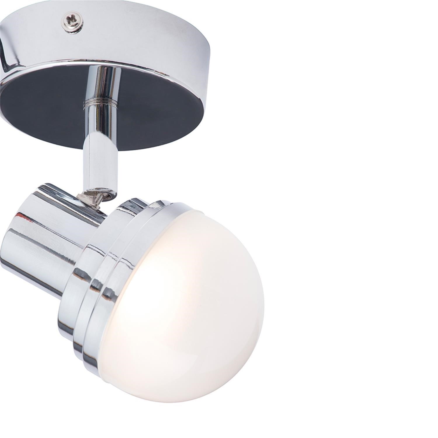 Milan Deco Single Light LED Spotlight Chrome - Better Bathrooms