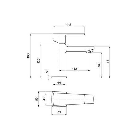 Hudson Reed Camber Mono Basin Mixer - Better Bathrooms