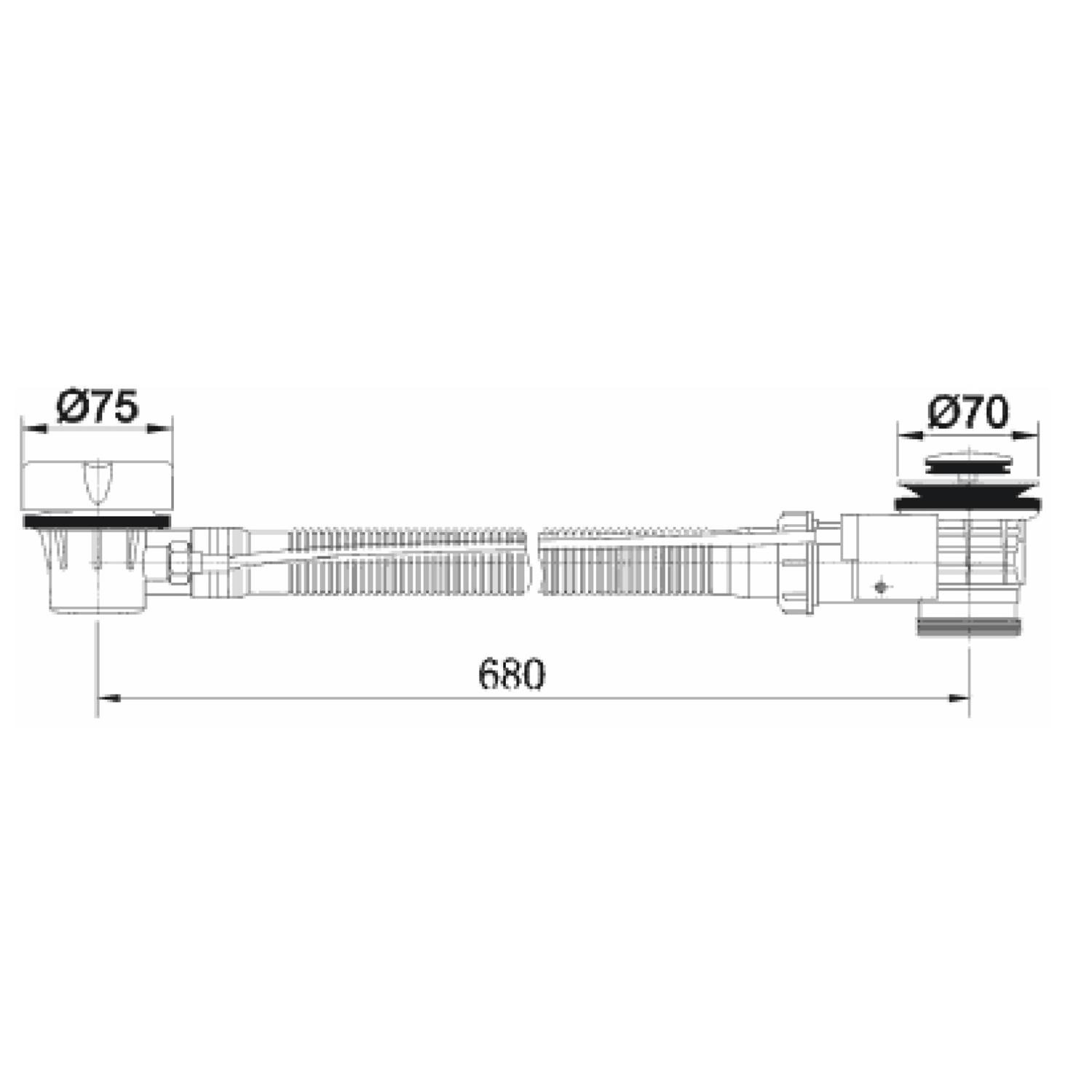 RAK Easy Clean Bath Waste and Overflow - Better Bathrooms