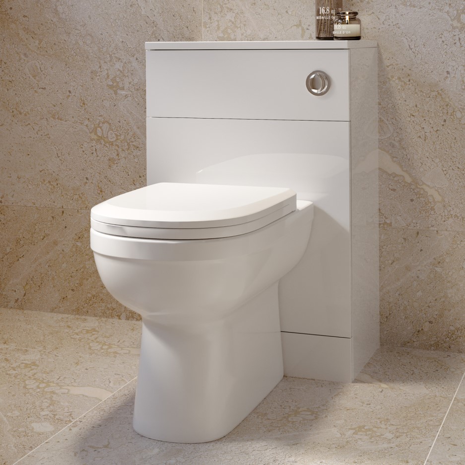 GRADE A1 - 500mm x 300mm Cloakroom WC Toilet Unit White - Classic ...