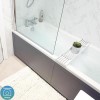 1700mm Wooden Matt Grey Bath Front Panel - Baxenden - Better Bathrooms