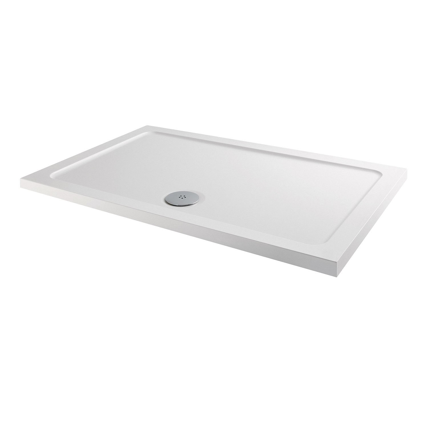 Slim Line Anti-Slip 1600 x 900 Rectangular Shower Tray - Better Bathrooms
