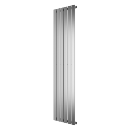 GRADE A1 - 1800mm x 452mm Single Panel Chrome Vertical Radiator ...