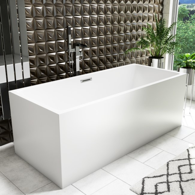 Freestanding Double Ended Bath 1590 x 690mm - Geneva - Better Bathrooms