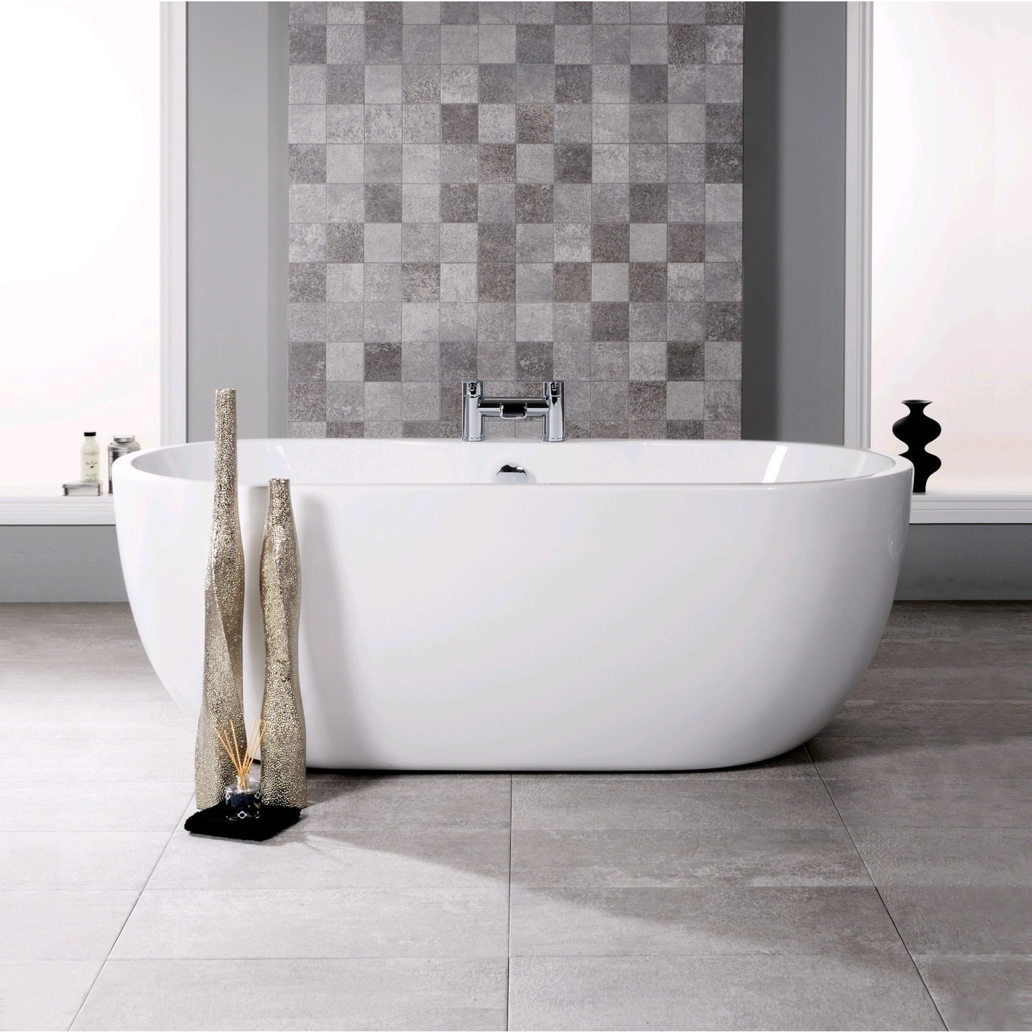 GRADE A2 - Lisbon Freestanding Bath Double Ended - 1795 x 750mm ...