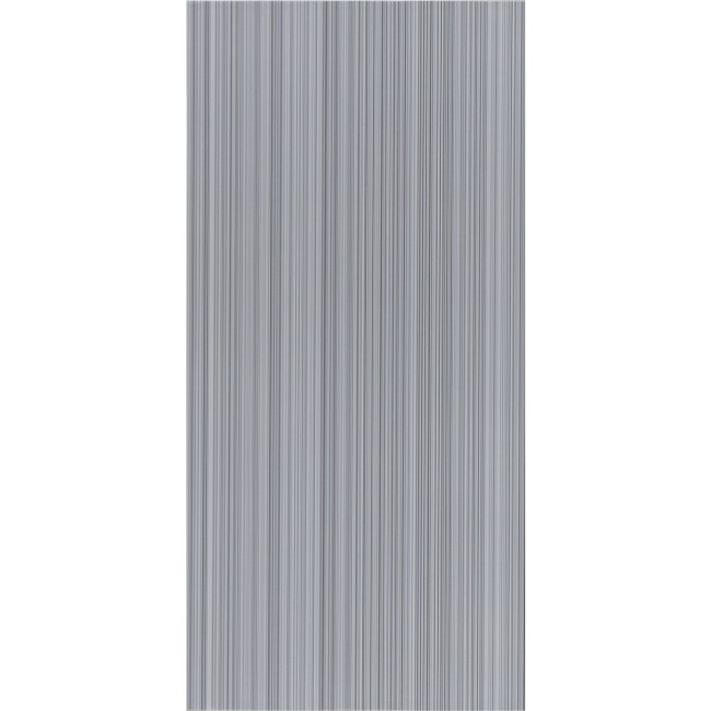 Grey Pinstripe Wall Tile 250 x 500mm - Laina - Better Bathrooms