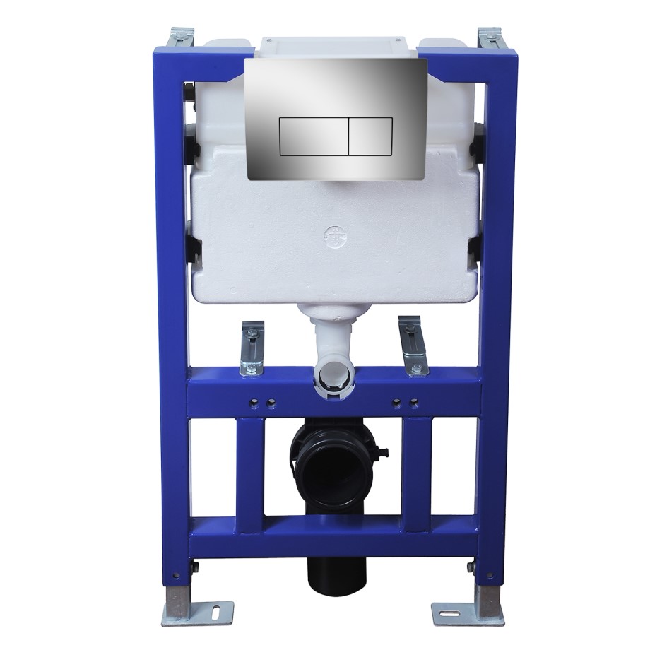 820mm WC Fixing Frame Cistern and Flush Plate - Better Bathrooms