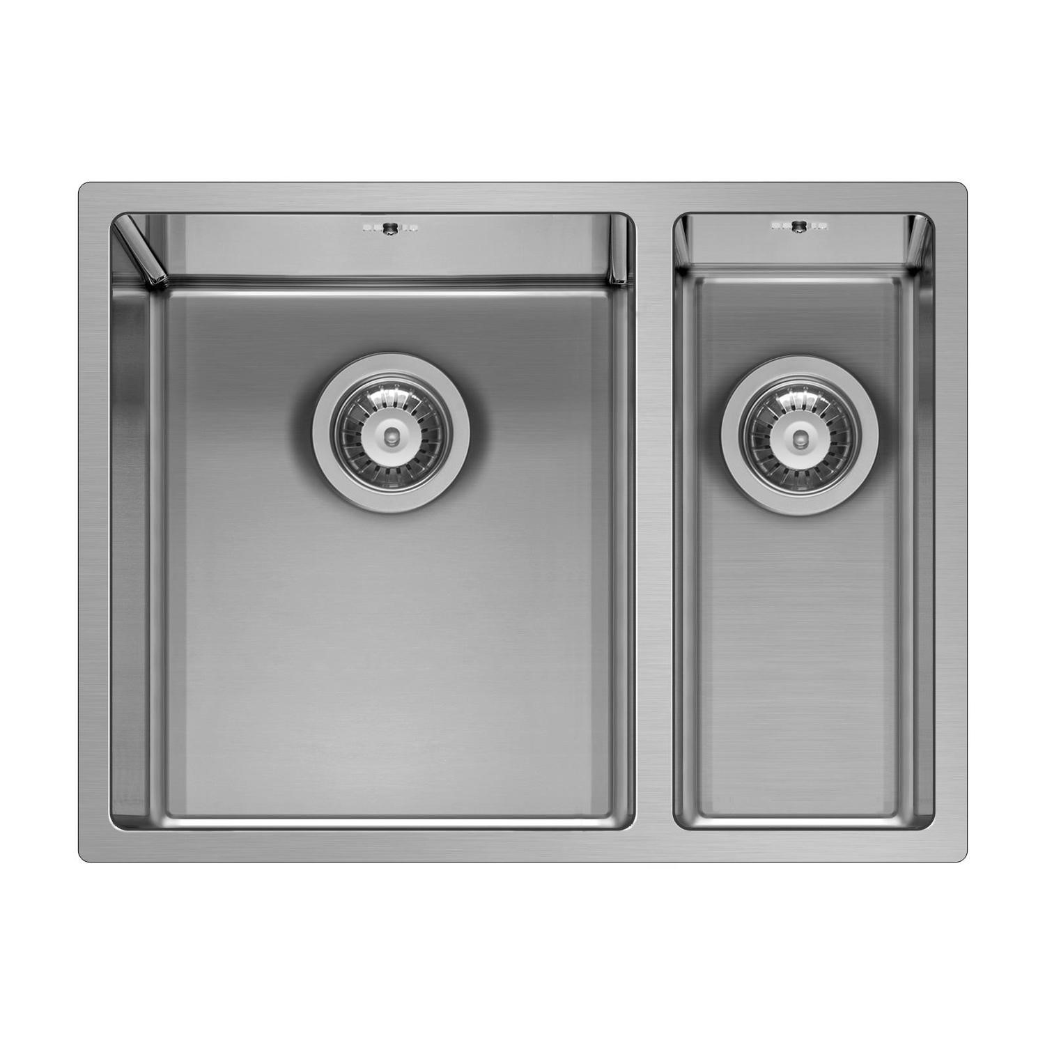 Box Opened Enza Yara 1.5 Bowl Chrome Stainless Steel Kitchen Sink ...