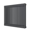 Anthracite Horizontal 2 Column Traditional Radiator 600 x 830mm - Nambi ...
