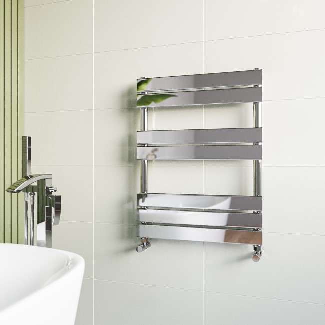Chrome Towel Radiator 800 x 600mm - Tundra - Better Bathrooms