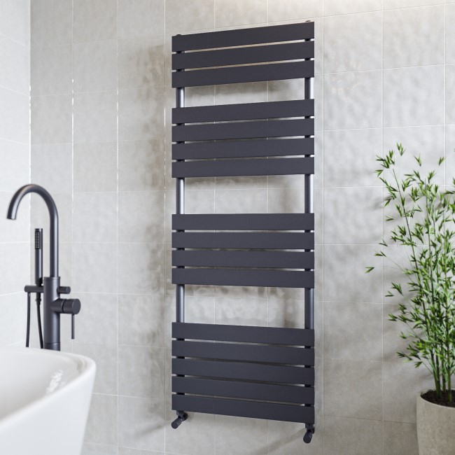 Anthracite Towel Radiator 1600 x 600mm - Tundra - Better Bathrooms