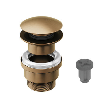 GRADE A1 - Universal Basin Waste - Brushed Bronze - Better Bathrooms