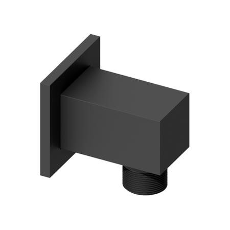 square wall outlet - Black - Better Bathrooms