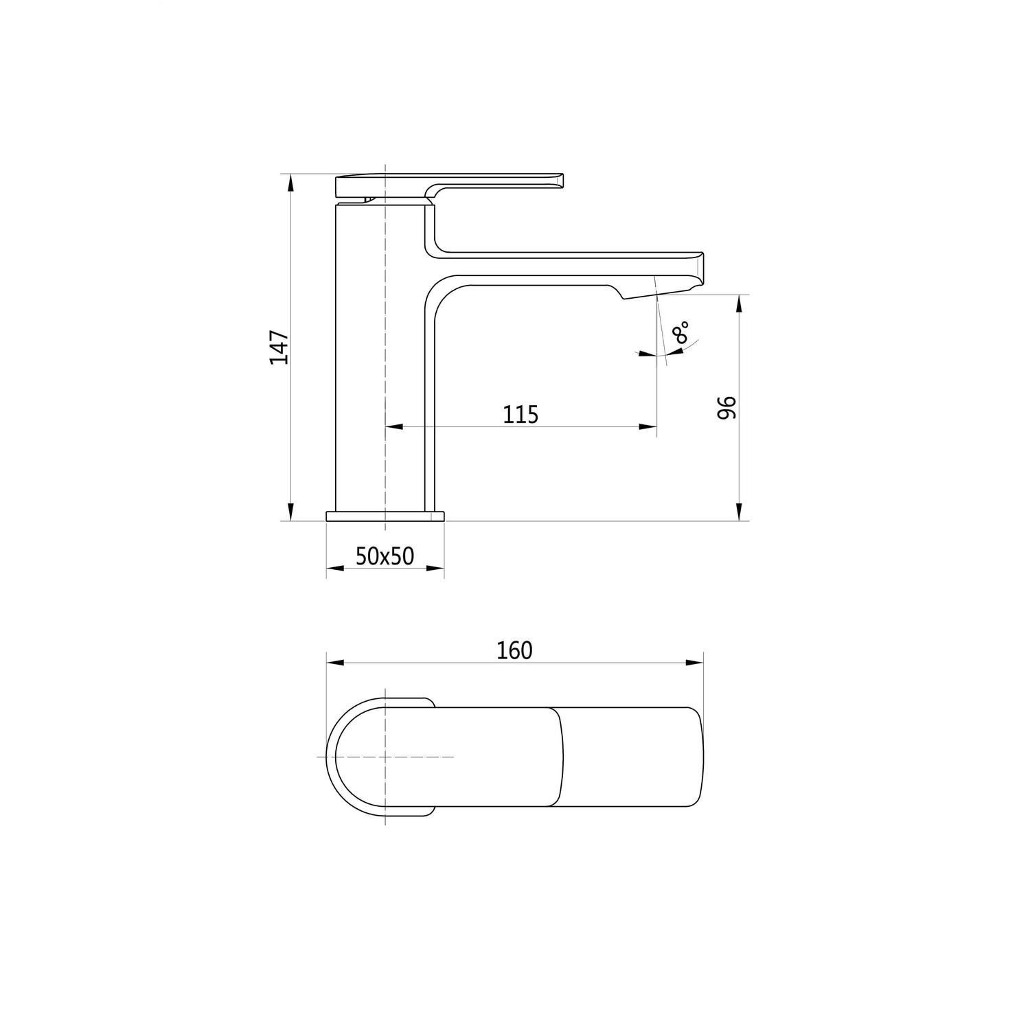 GRADE A1 - Basin Mixer Tap - Meko Range - Better Bathrooms