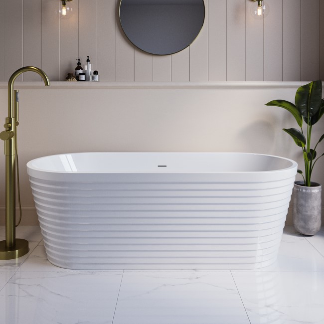Freestanding Double Ended Bath 1650 x 740mm - Empire - Better Bathrooms