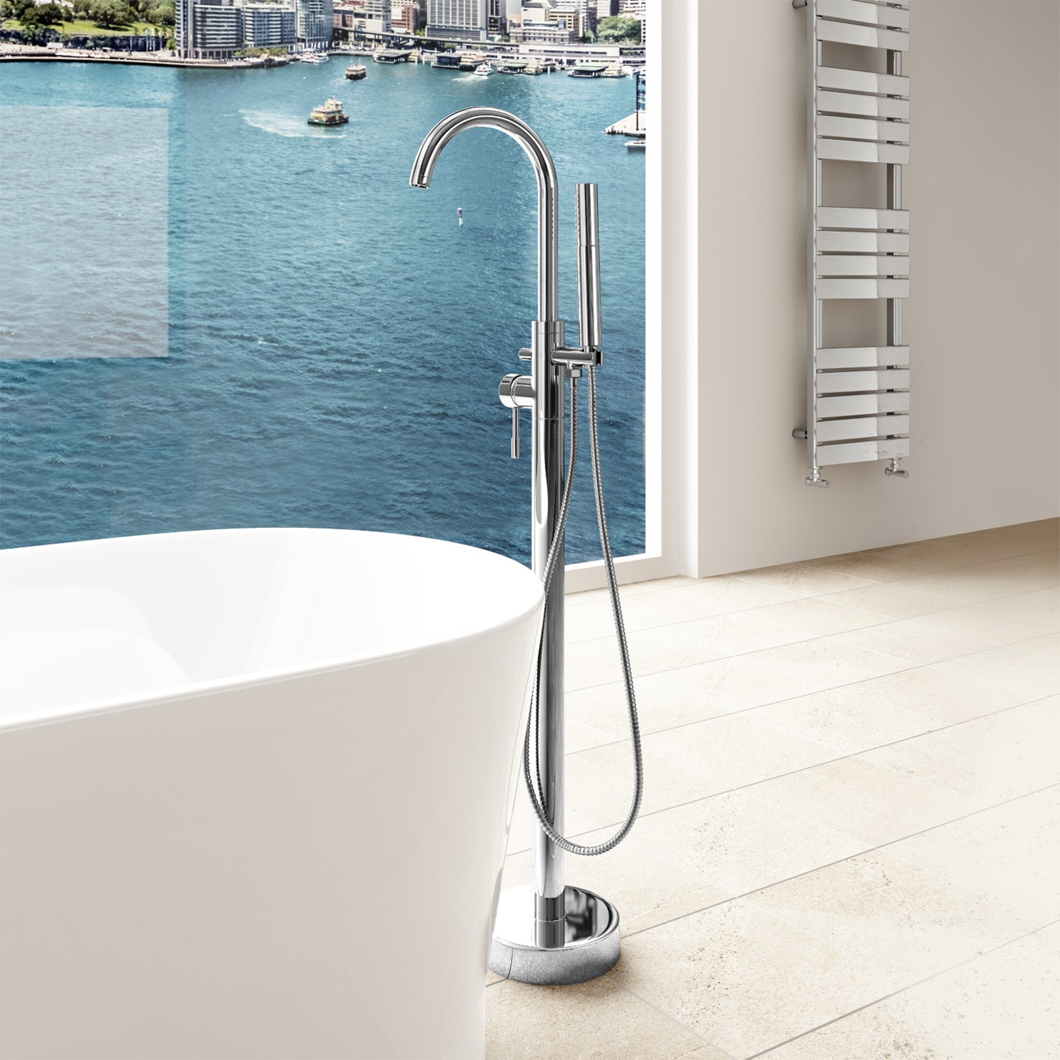 GRADE A1 - S9 Freestanding Bath Shower Mixer - Better Bathrooms