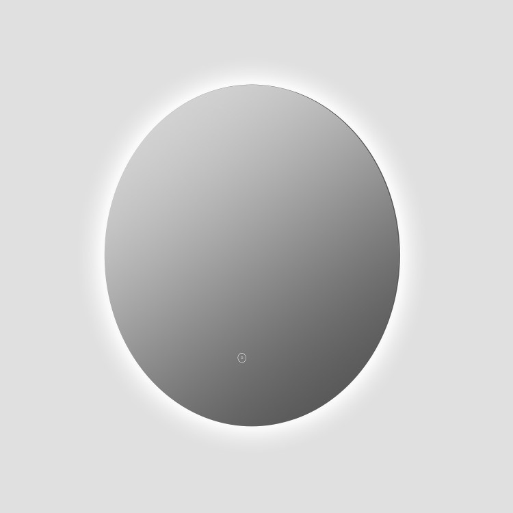 Round Backlit Heated Bathroom Mirror with Lights 600mm - Luna - Better ...