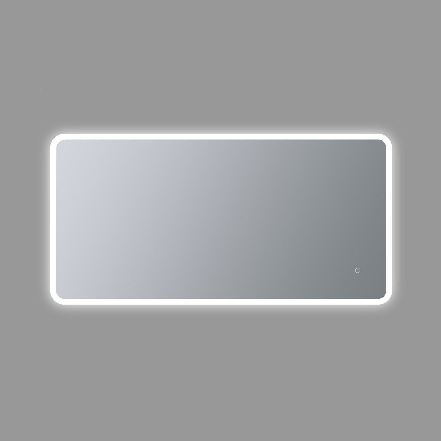 Rectangular Heated Bathroom Mirror with Lights 1200 x 600m -Ariel ...