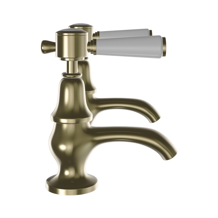 Gold Basin Pillar Taps - Helston - Better Bathrooms