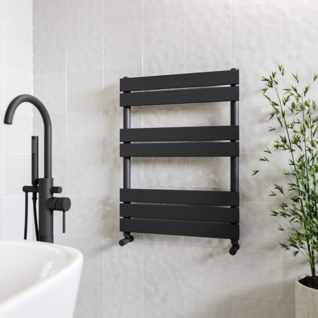 Black Towel Radiator 800 x 600mm - Tundra - Better Bathrooms