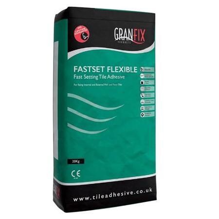 Granfix White Fast Set Flexible 20kg Adhesive - Better Bathrooms
