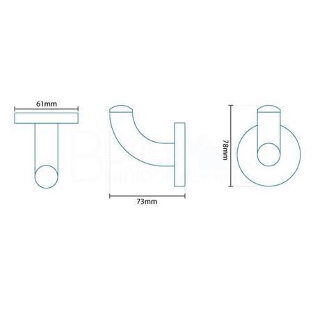 Classic Robe Hook - Better Bathrooms