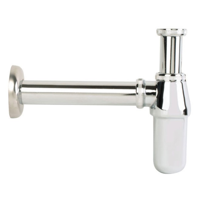 Round Traditional Bottle Trap - Chrome - Better Bathrooms