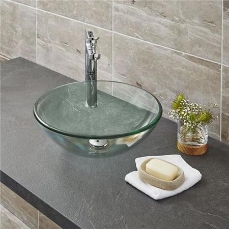 Arabella Clear Glass Basin - Better Bathrooms