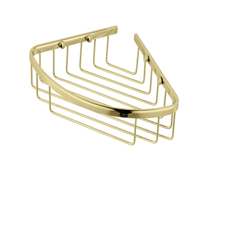 GRADE A1 - Brass Corner Shower Caddy- Arissa - Better Bathrooms