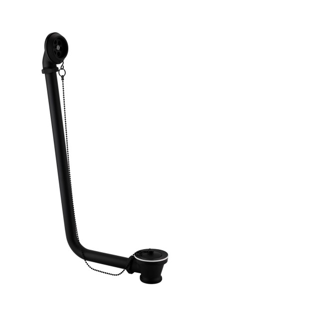 GRADE A2 - Traditional Exposed Bath Waste & Overflow -Black - Better ...