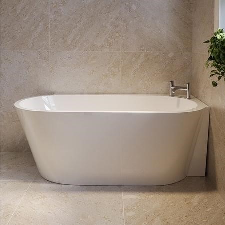 Freestanding Single Ended Right Hand Corner Bath 1600 x 780mm - Cove ...