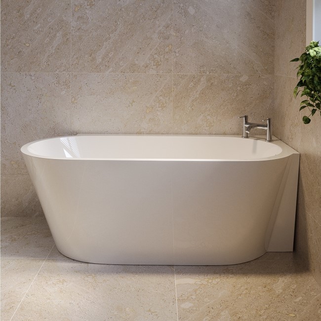 Freestanding Single Ended Right Hand Corner Bath 1600 x 780mm - Cove ...