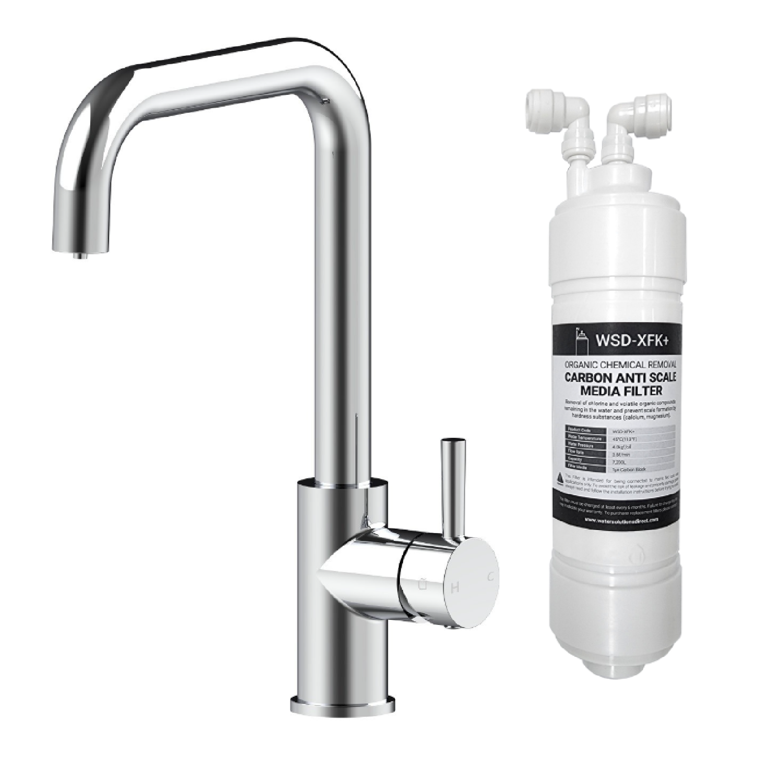 Pronto Elwood Single Lever Filter Water Kitchen Tap - Chrome - Better ...